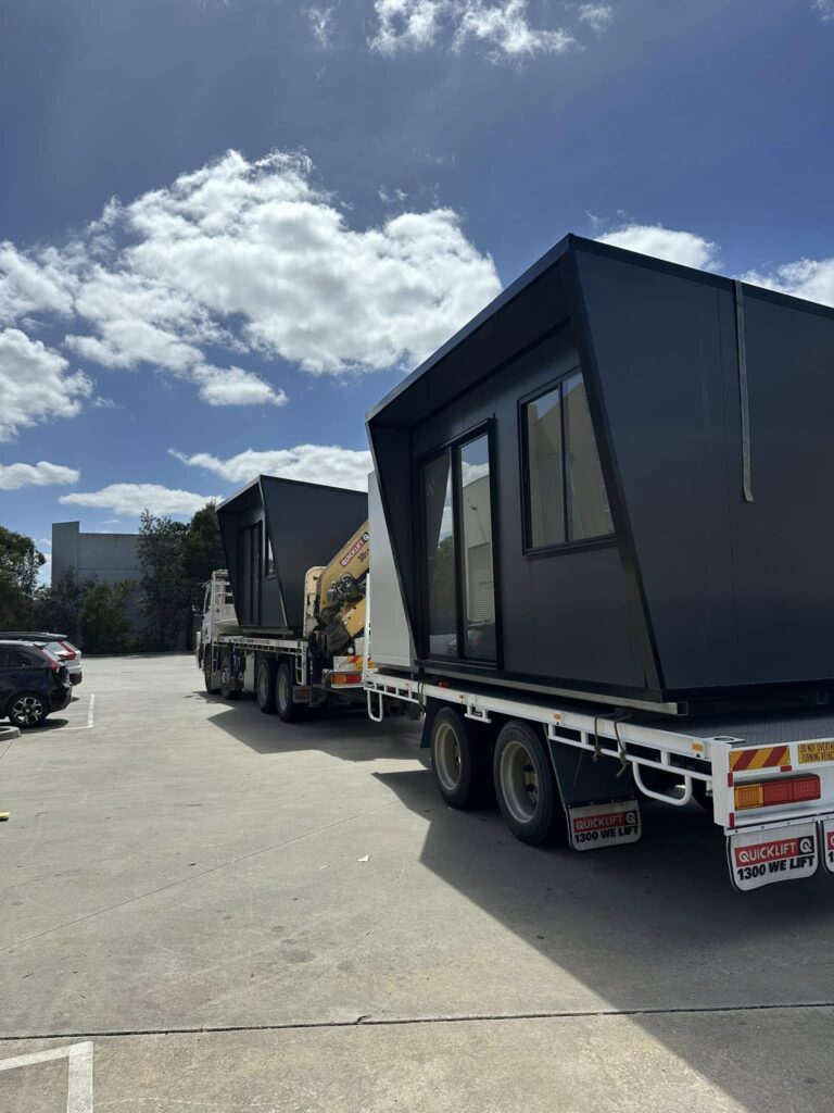 Twin Pods on Their Way to Shepparton | Ecospace Solutions PTY LTD